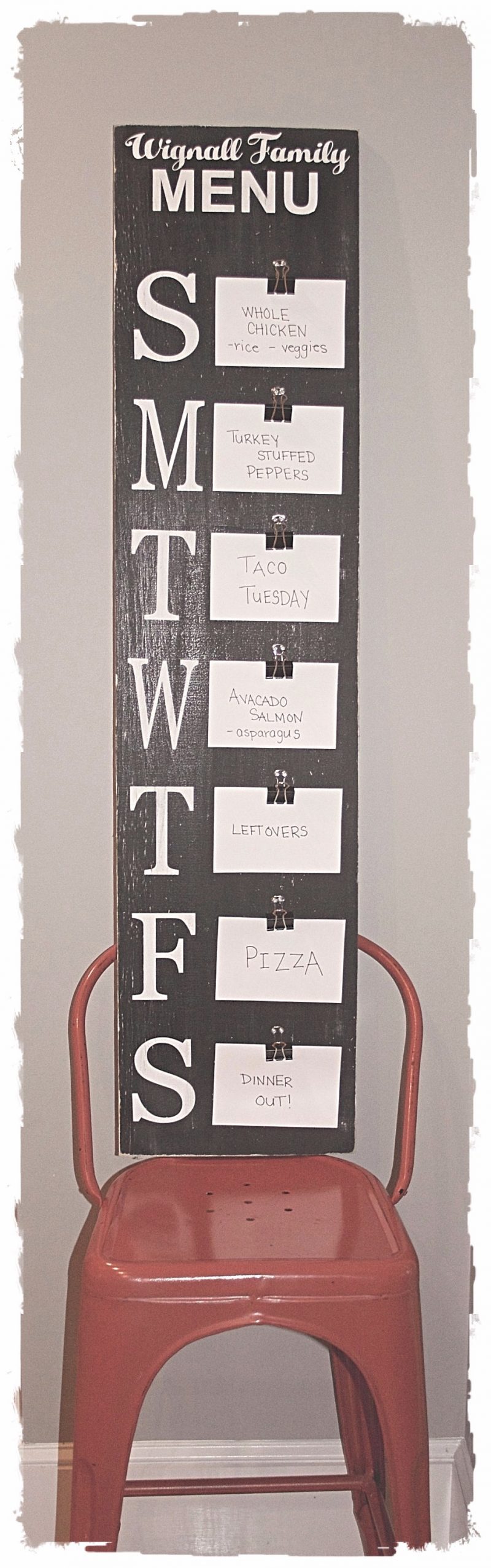 CUSTOM MENU BOARD – The Crafty Nest DIY