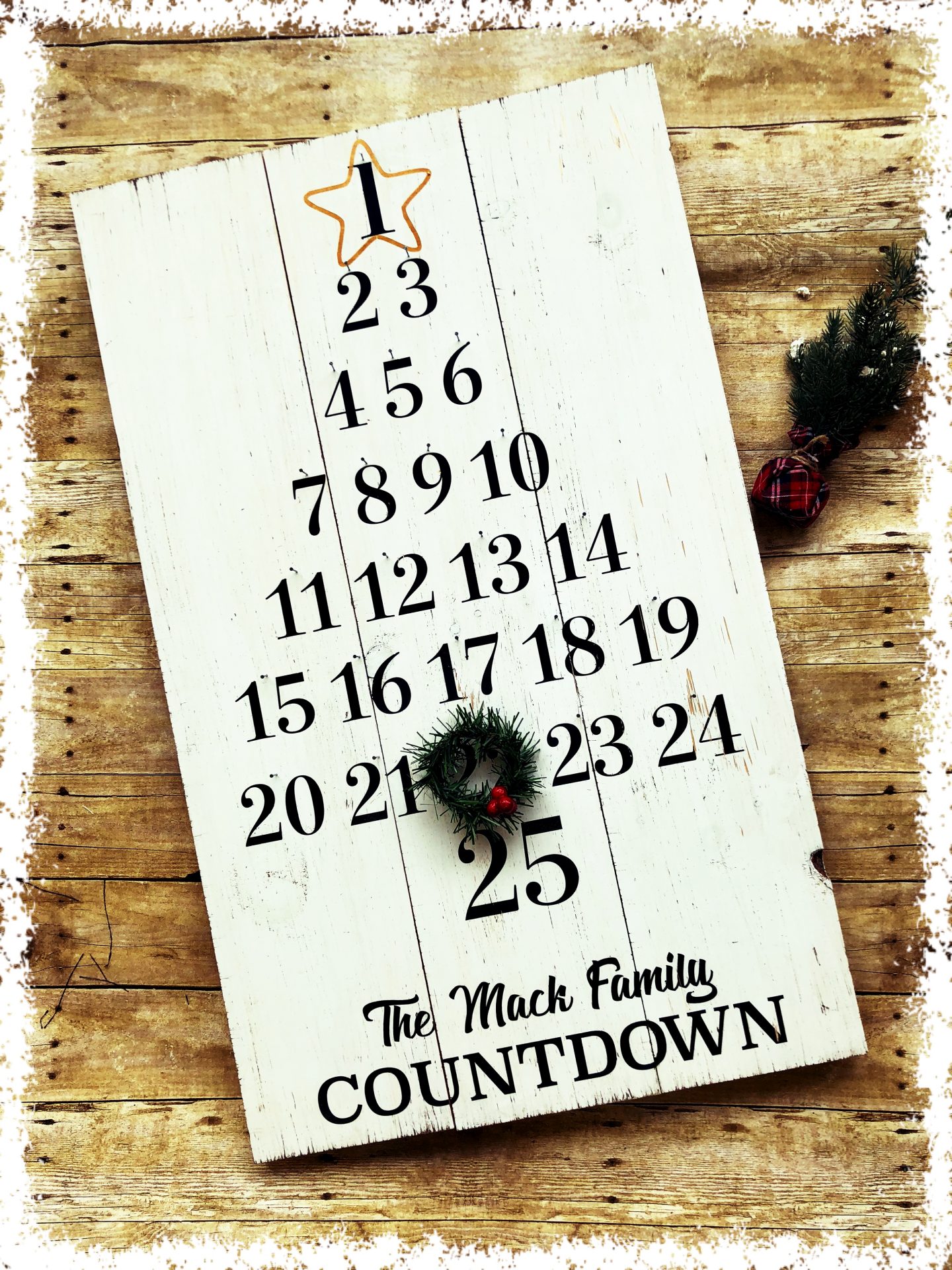 LARGE CHRISTMAS ADVENT TREE – The Crafty Nest DIY